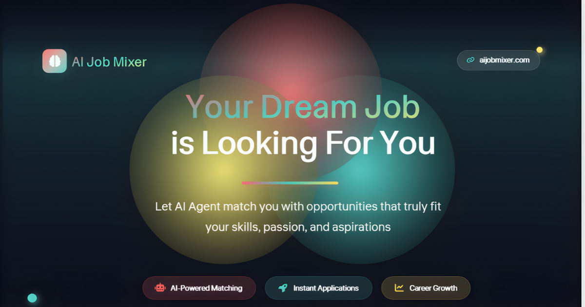 Your Dream Job is Looking For You | AI Job Mixer